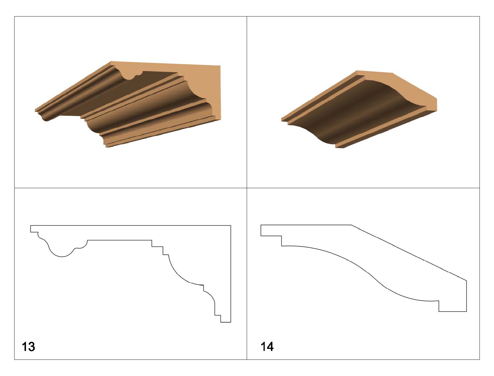 CORNICE, BASEBOARD, CASING, DADO RAIL, MOULDINGS – EASYWOOD PRODUCTS