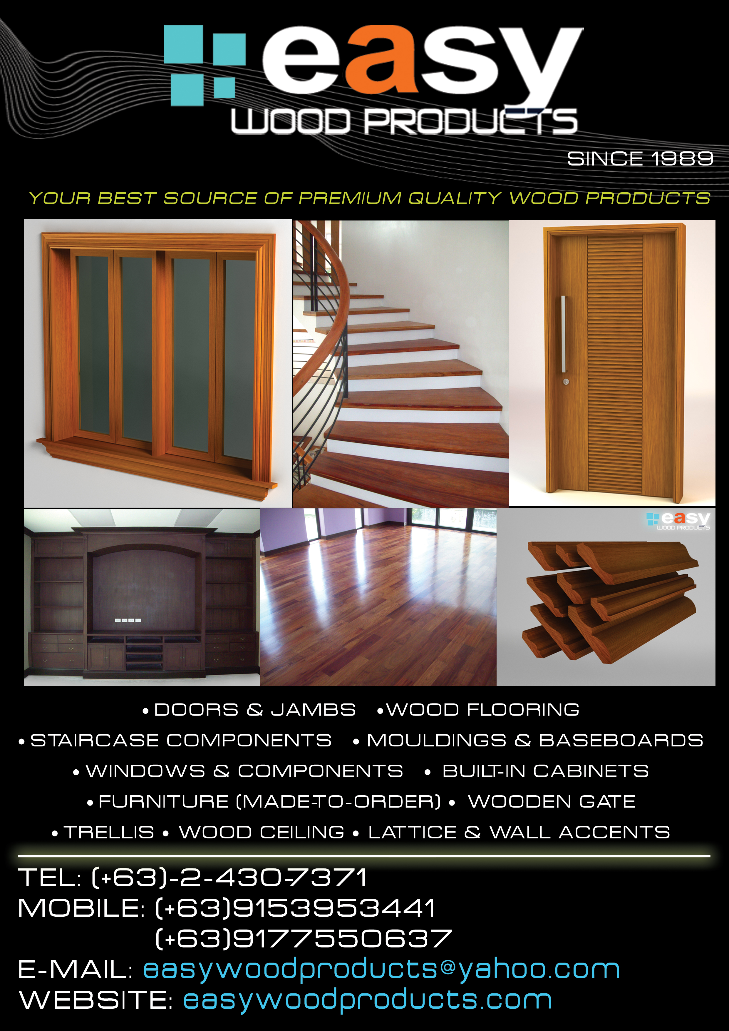 EASYWOOD PRODUCTS – YOUR BEST SOURCE OF PREMIUM QUALITY WOOD PRODUCTS ...